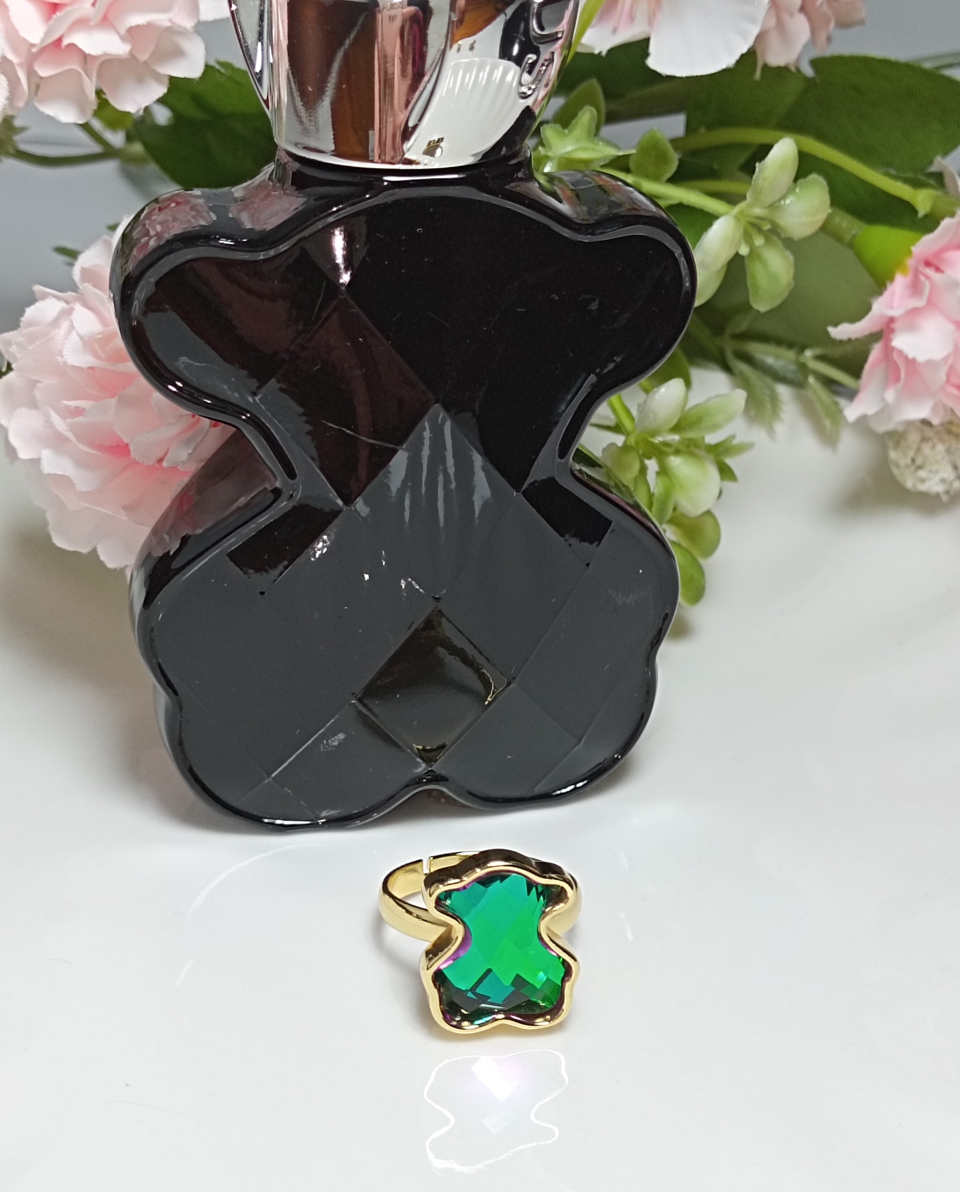 Anillos acero motivo silueta OSITO – aurora.infinity